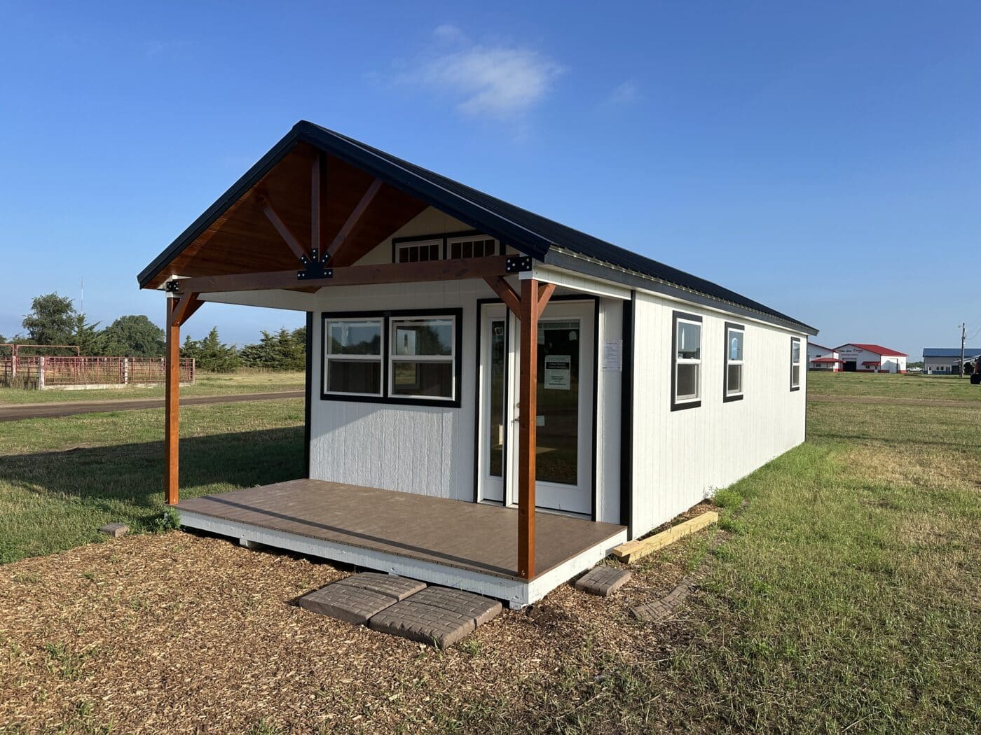 14x40 Cabin End Porch. #7120 - Quality Storage Buildings